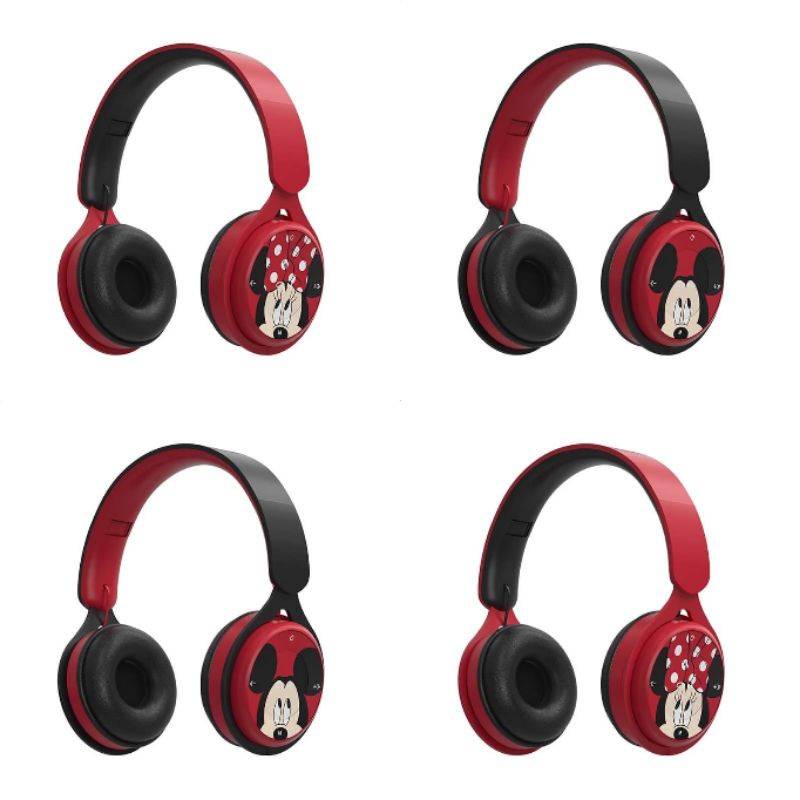 Mickey and Minnie Mouse Wireless Bluetooth Headset HIFI Stereo ...