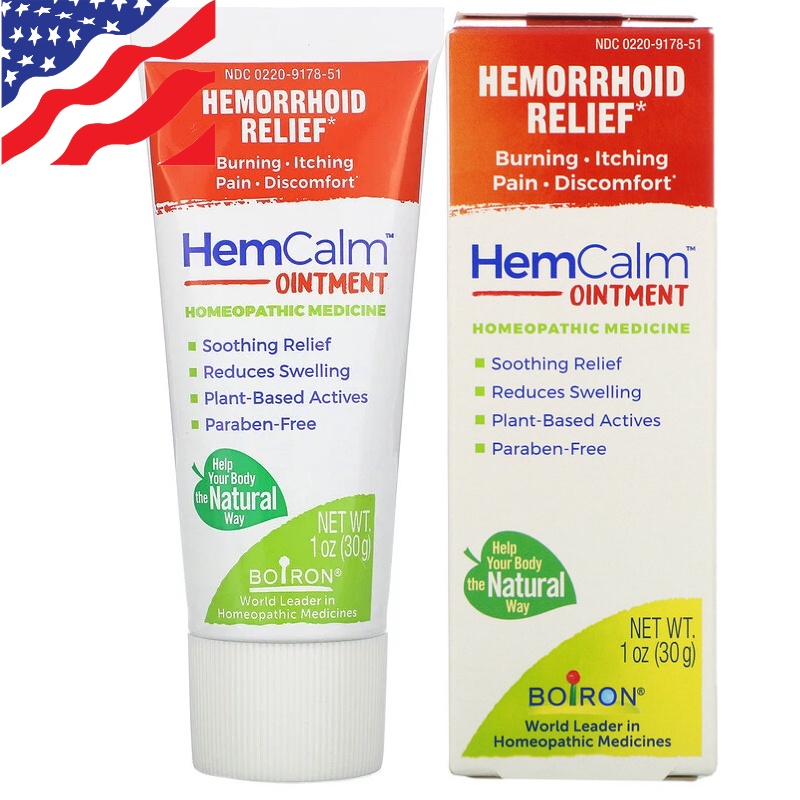 Boiron HemCalm Ointment 1 oz – Soothing Hemorrhoid Relief for Itching ...