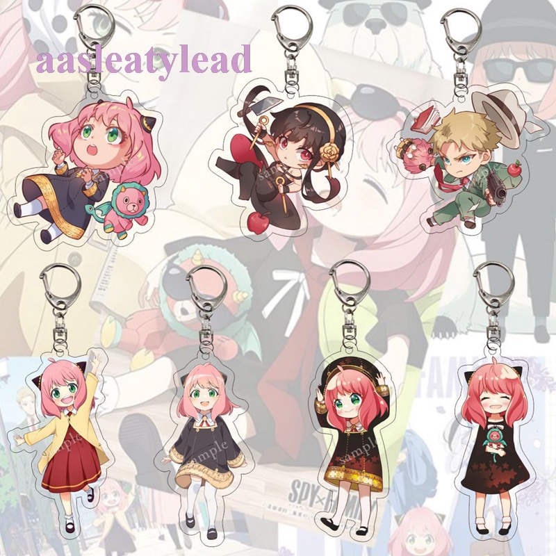 Aasleaty Spy X Family Kawaii Cosplay Keychain Twilight Yor Forger Anya ...