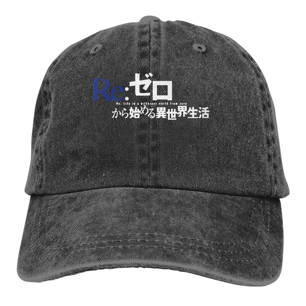 Fashion YAYALI Re Zero Rezero Rem Ram Anime Manga Jean Hat Adjustable ...