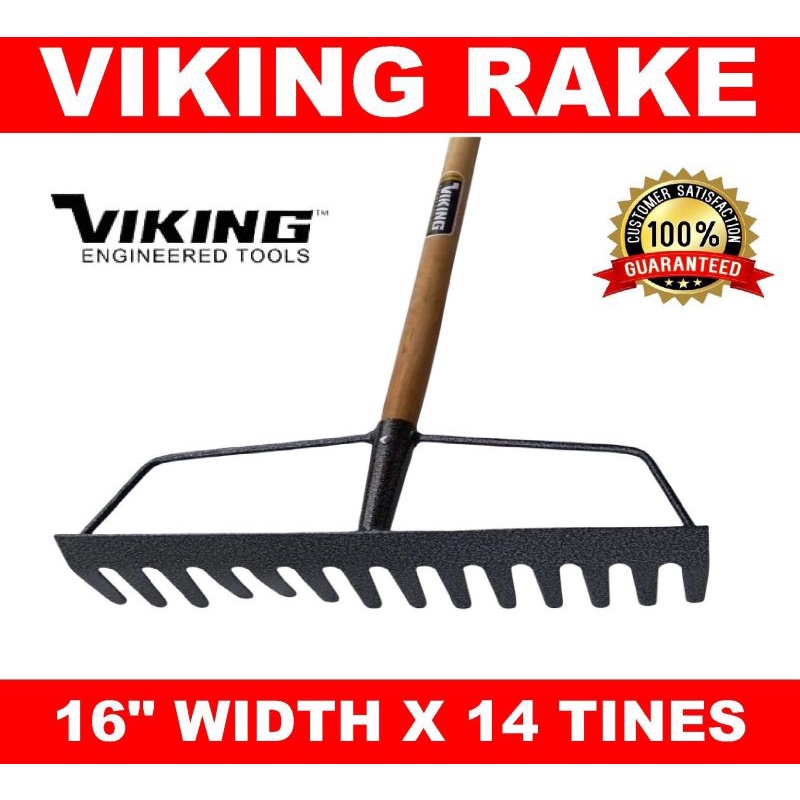 RAKE VIKING BRAND HEAVY DUTY WITH HANDLE | Shopee Philippines