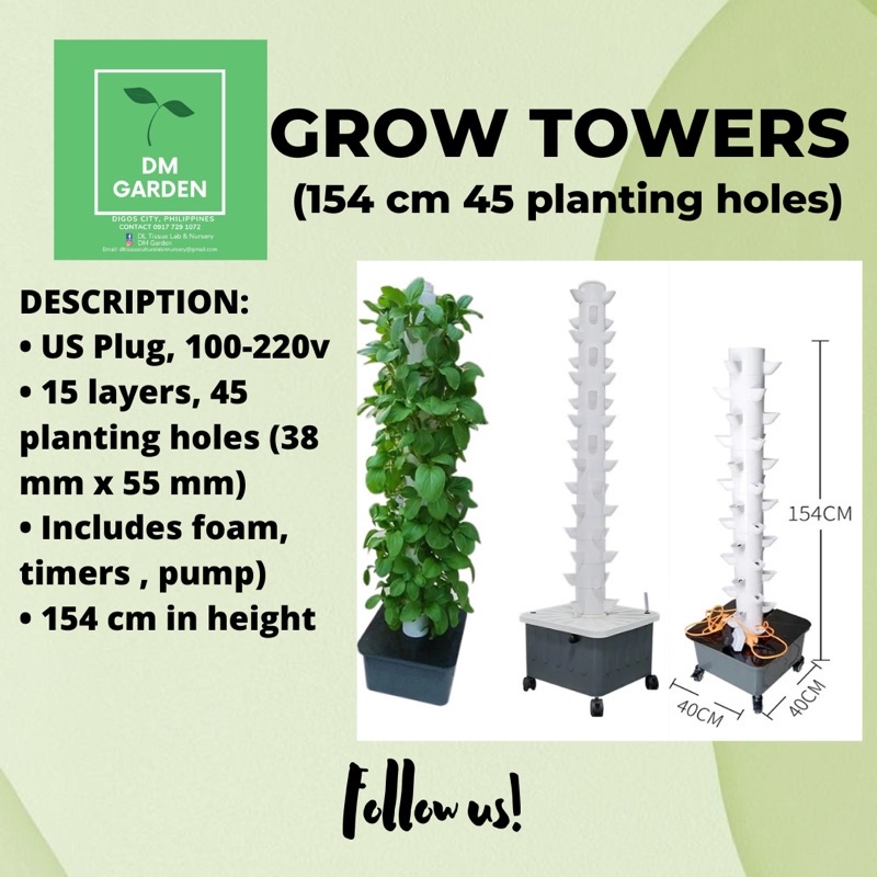 Grow Towers (45 planting holes) for Vertical Gardening | Shopee Philippines