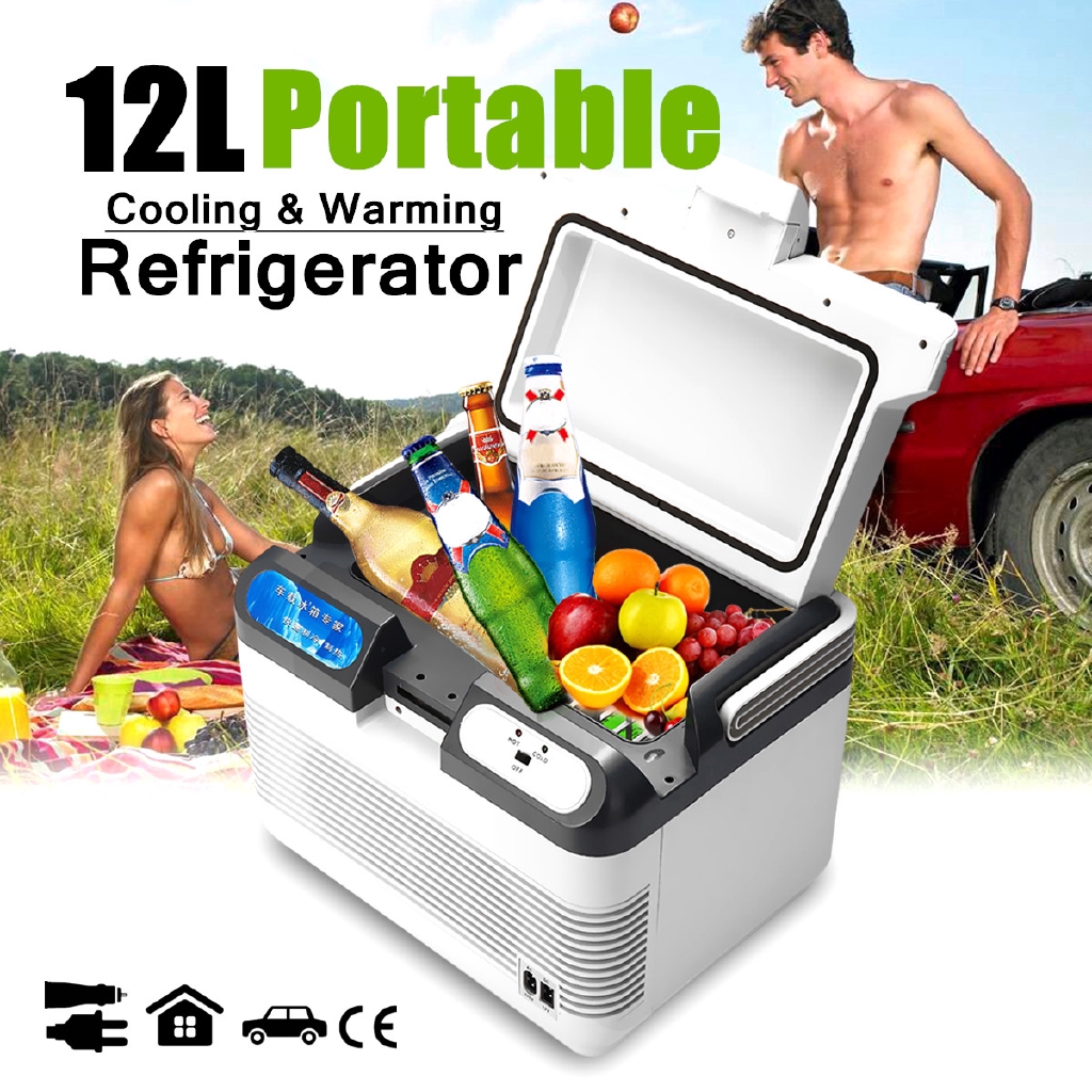 12L Portable Mini Refrigerator 12V/240V Car Camping Home Fridge Cooler ...