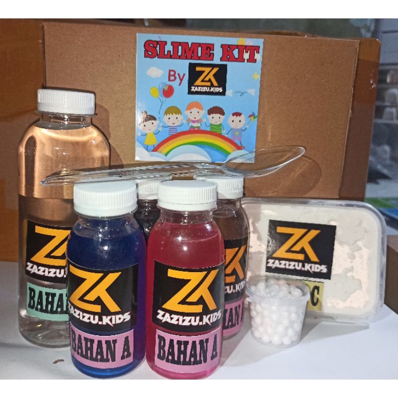 Slime Kit, Making Material Package, Slime Clear Activator Material, Tofu, Original by Zazizu ...