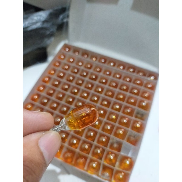 SEN LIGHT BULB ALL MOTORCYCLE MATIC TYPE T13 12V 10W (ORANGE) | Shopee ...