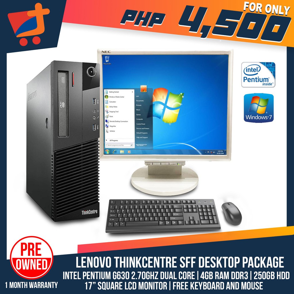 Lenovo ThinkCentre M82 Slim Desktop Package | Intel Pentium G620 | G540 ...