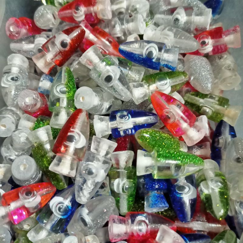 Acrylic Head with 3D Moving Eyes / Molded Resin Ulo Ulo / Glitter Head ...