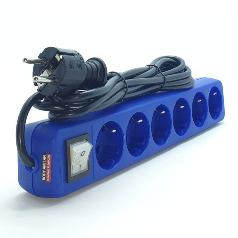 LY-210 3M 6L Loyal Grounded Socket 3 Meter 6 Holes + Light Switch ...