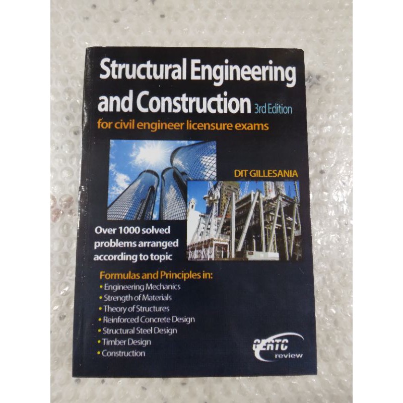 Structural Engineering and Construction 3rd edition By Gillesania | Shopee Philippines