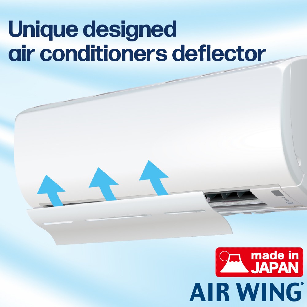 AIR WING Kazeyoke-White The Original Air Conditioner Deflector Angle ...
