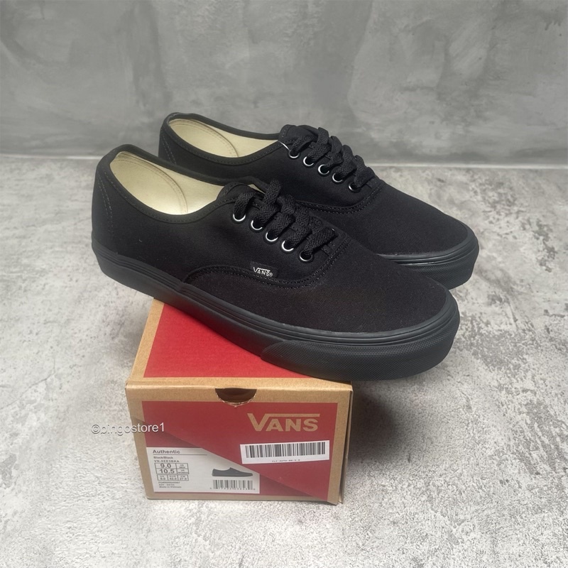 Vans Authentic Black/Black Original (Global Release) | Shopee Philippines