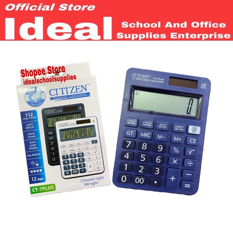 CITIZEN CALCULATOR 12 DIGITS | Shopee Philippines