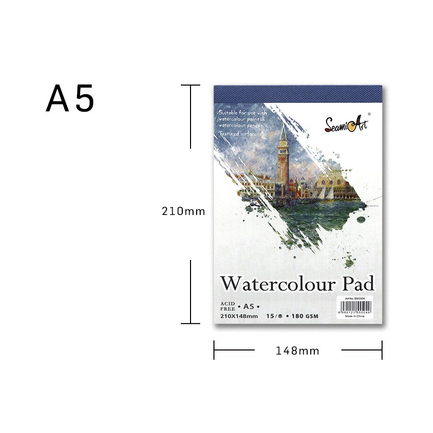 Seamiart_[READY STOCK] A4/A5 Drawing Paper for Watercolor/Gouache ...