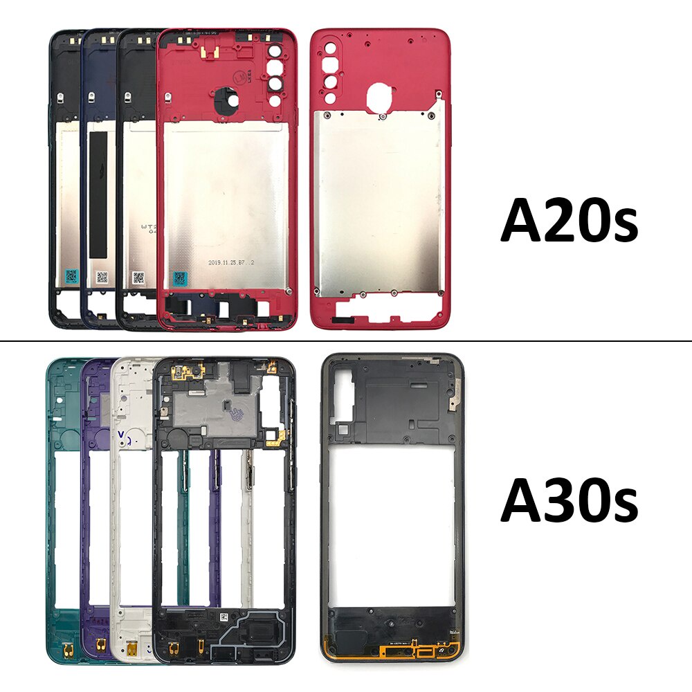 New Middle Frame Bezel Middle Plate Replacement For Samsung Galaxy A20S ...