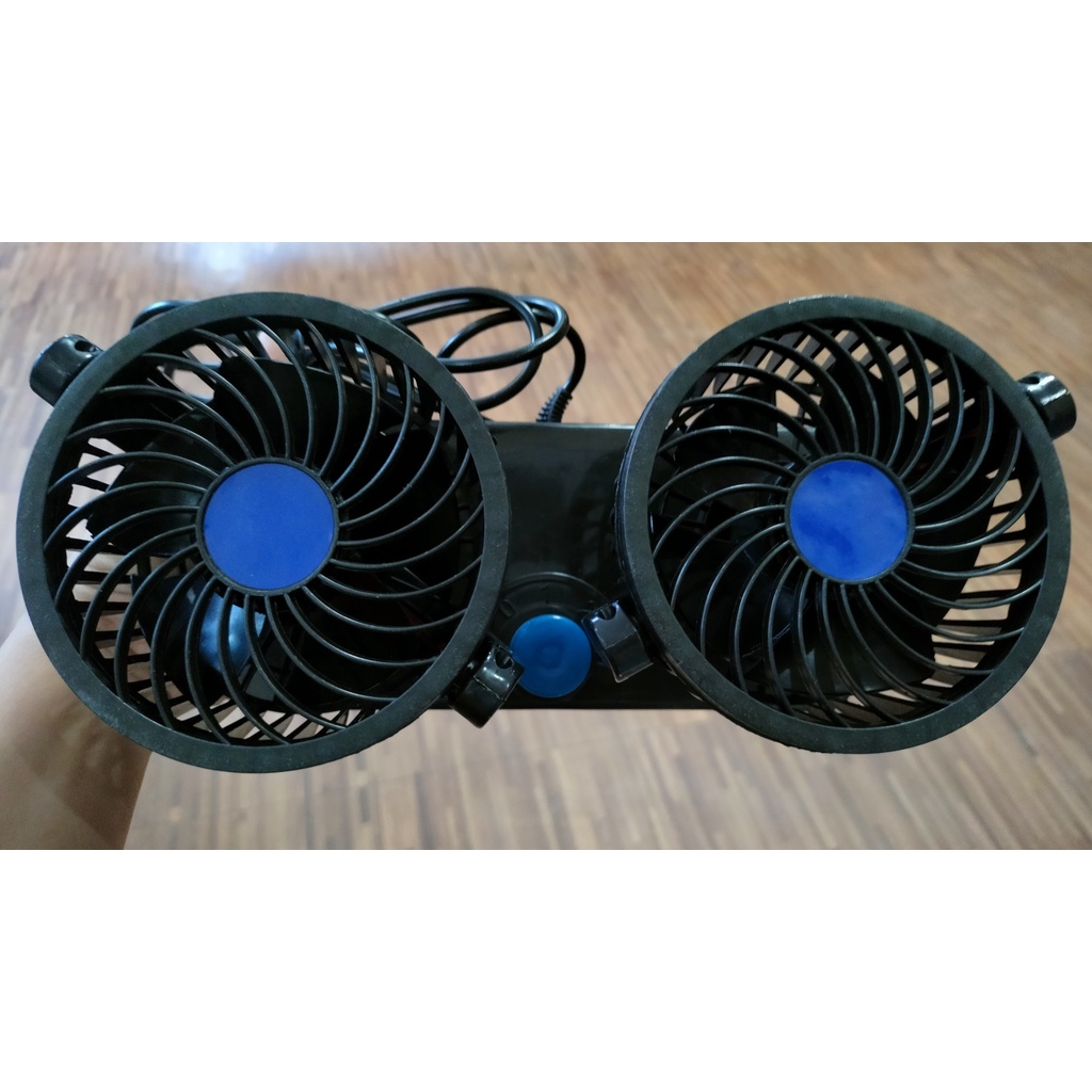 Double-headed Car Vehicle Fan (100% pure copper motor) | Shopee Philippines