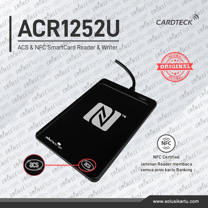 Acs ACS ACR-1252U NFC Certified Contactless SmartCard Reader | Shopee ...