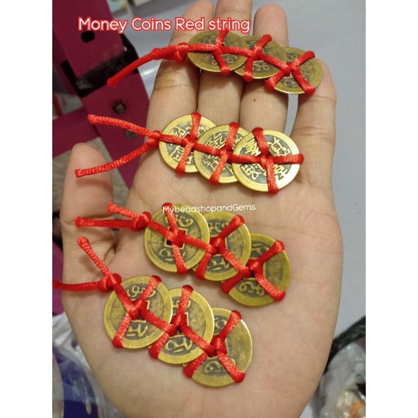 MONEY COINS 3COINS WITH REDSTRING | Shopee Philippines