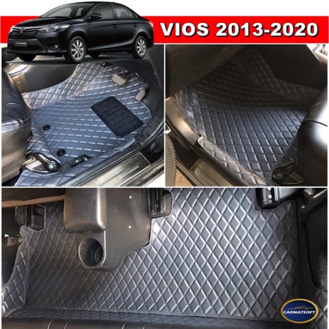 Toyota VIOS 2013-2020 Carpet Car Mat Pattern (Smooth Background + Hook ...