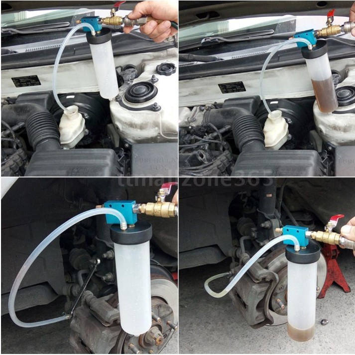 【Ready Stock】 Auto Car Brake Fluid Oil Change Replacement Tool Automotive Pump Oil Bleeder Empty ...