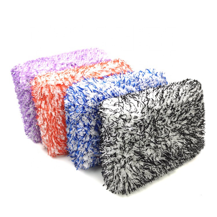 Microfiber Wash pad Car Cleaning Sponge Soft Wash Pad | Shopee Philippines