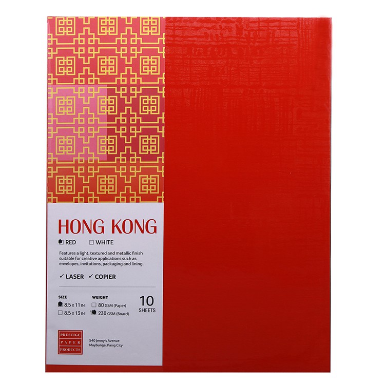 Hongkong China Red Specialty Paper 10sheets per pack | Shopee Philippines
