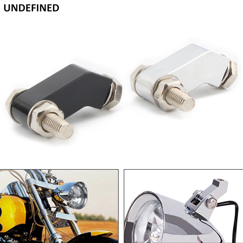 Motorcycle Headlight Mount Block Bracket CNC Head Light Mounting w/3/4 ...
