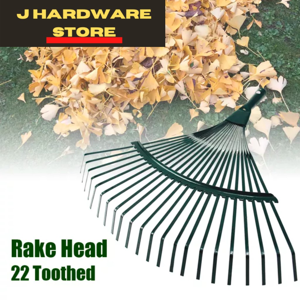 Outdoor 22 teeth grass rake head gardening tool weeding agricultural ...