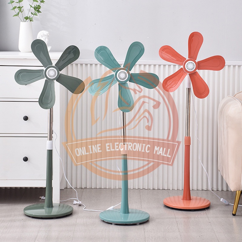 BZ 5 Blades Adjustable Stand Fan Portable Stand Fan Foldable Stand Fan ...