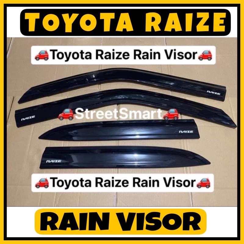 TOYOTA RAIZE 2022-2025 RAIN VISOR | Shopee Philippines