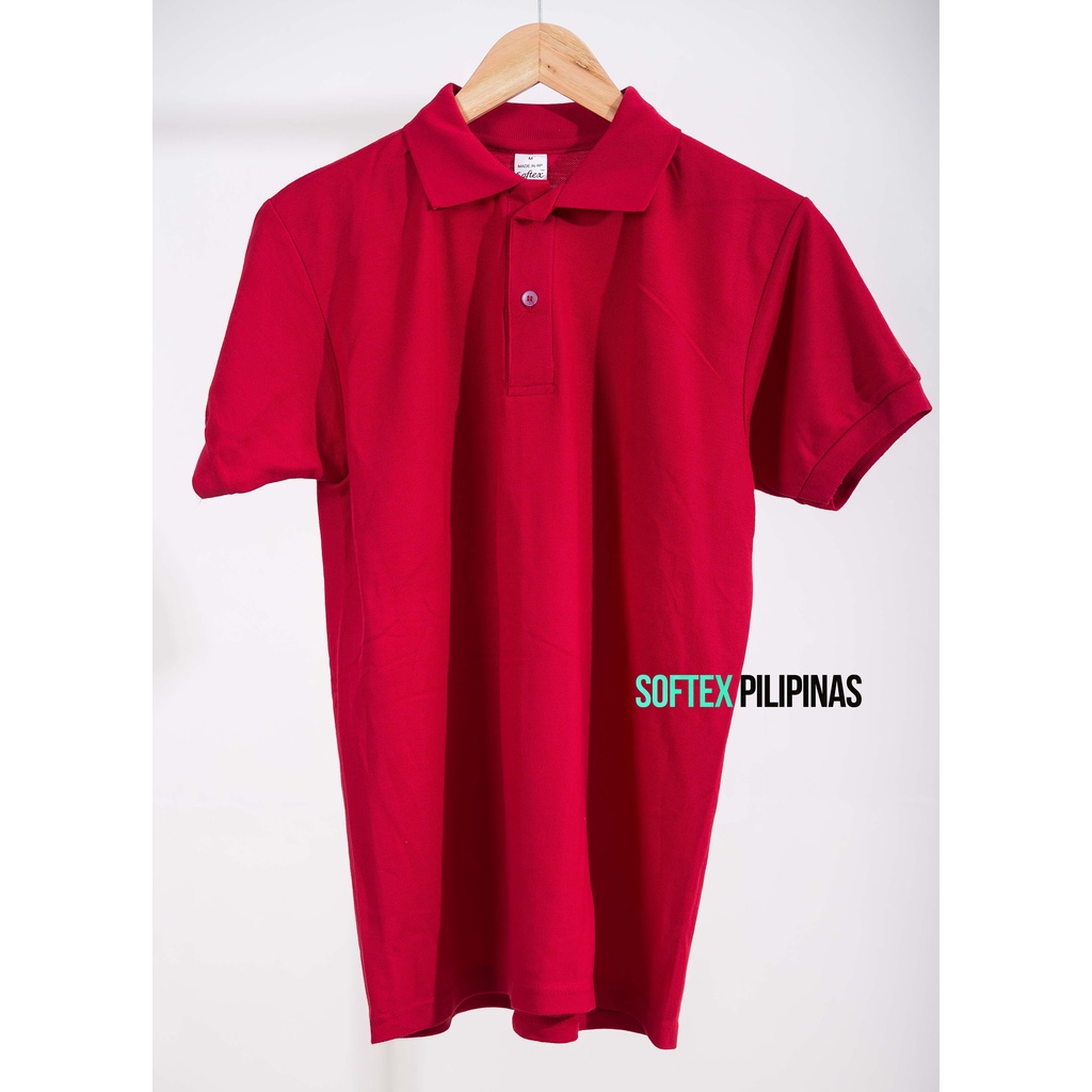 Softex Dark Color Honey Comb Polo Shirt With Collar Unisex | Shopee ...