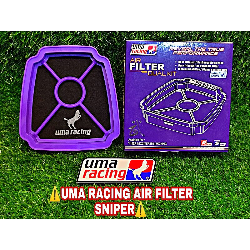 ⚠️ UMA RACING AIR FILTER for SNIPER KING 150 V1 V2 / 155 Fi / EXCITER ...