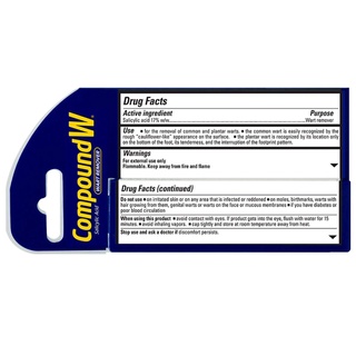 Compound W Salicylic Acid Fast Acting Wart Removal Gel, Maximum ...