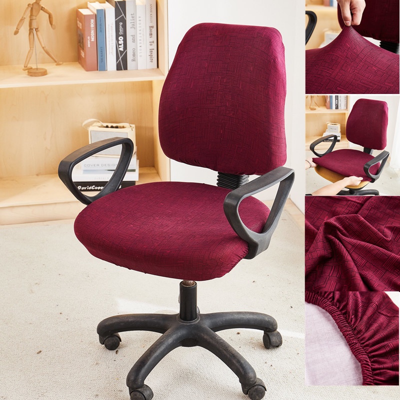 A(2 and 1)Swivel chair cover retractable removable computer office ...