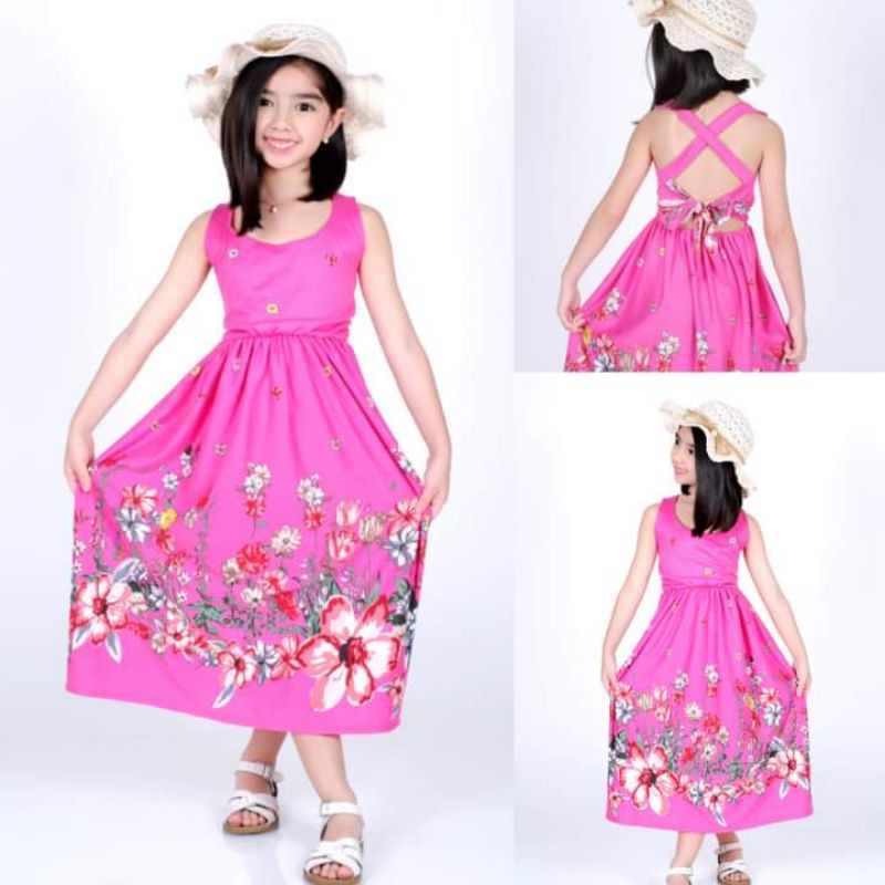 Coreen Maxi Senepa Dress for kids | Shopee Philippines