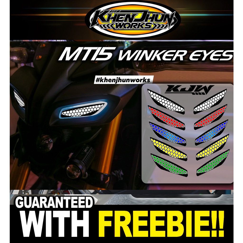 Yamaha MT15 winker eyes HoneyComb | Shopee Philippines