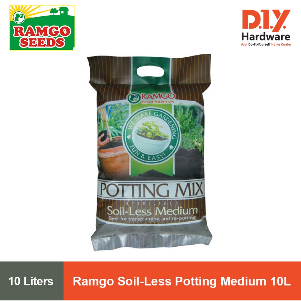 Ramgo Soil Less Potting Medium 10L | Shopee Philippines