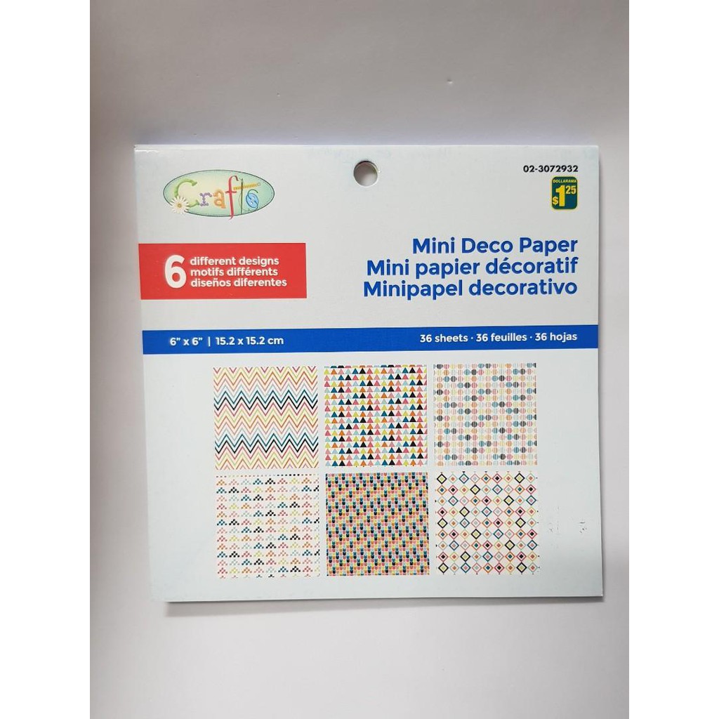 Craft Mini 6" × 6" Deco Paper (36 sheets) | Shopee Philippines