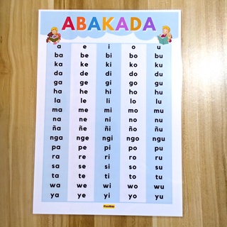10 PCS. PAGBASA EDUCATIONAL CHARTS LAMINATED A4 SIZE TAGALOG READING ...