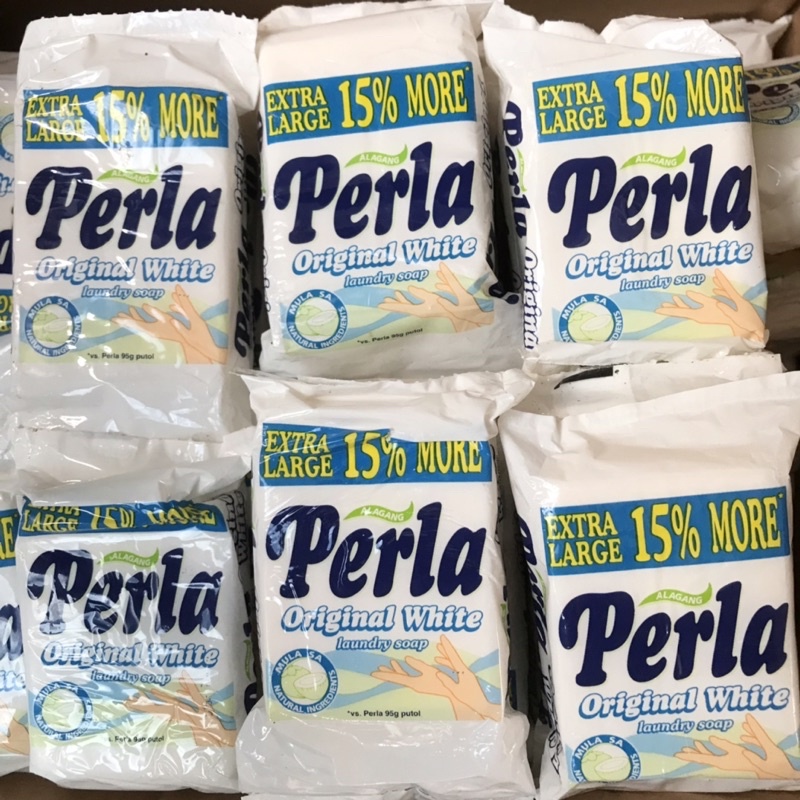 Perla Original White Laundry Soap 95g | Shopee Philippines