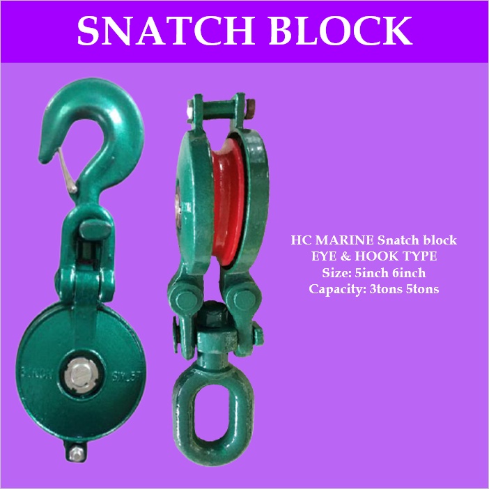 Mago Eye Hook Pulley Oval Eye Snatch Block Single Sheave With Eye ...