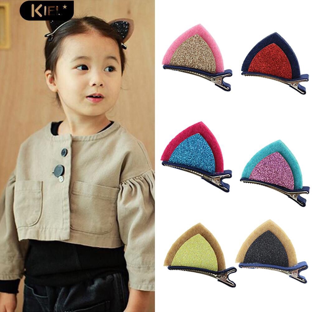 Clearance processing 1pc Children Novelty Cat Ear Hair Clips Christmas ...