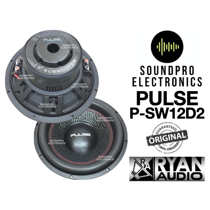 PULSE by: Ryan Audio P-SW12D2 12” Car Subwoofer Speaker | Shopee ...
