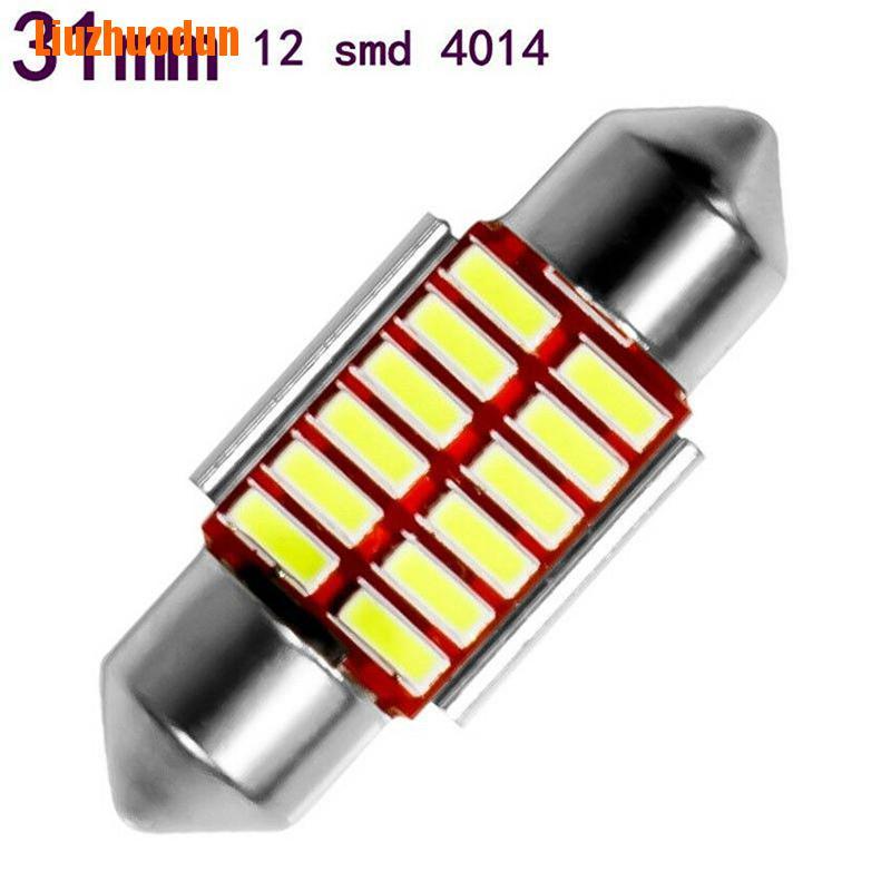 *Liuzhuodun* 2Pcs 31Mm 4014 12Smd C5W Car Led Light Canbus Dome Interior Reading Lamp | Shopee ...