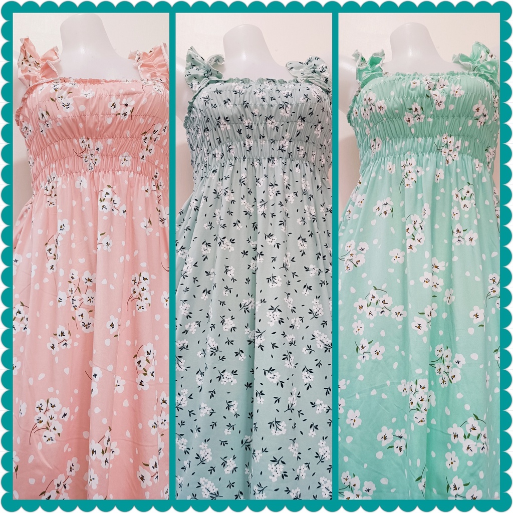 MINI RUFFLES SMOCKING DASTER I MINI SMOCKED DRESS I RUFFLES MINI DRESS ...