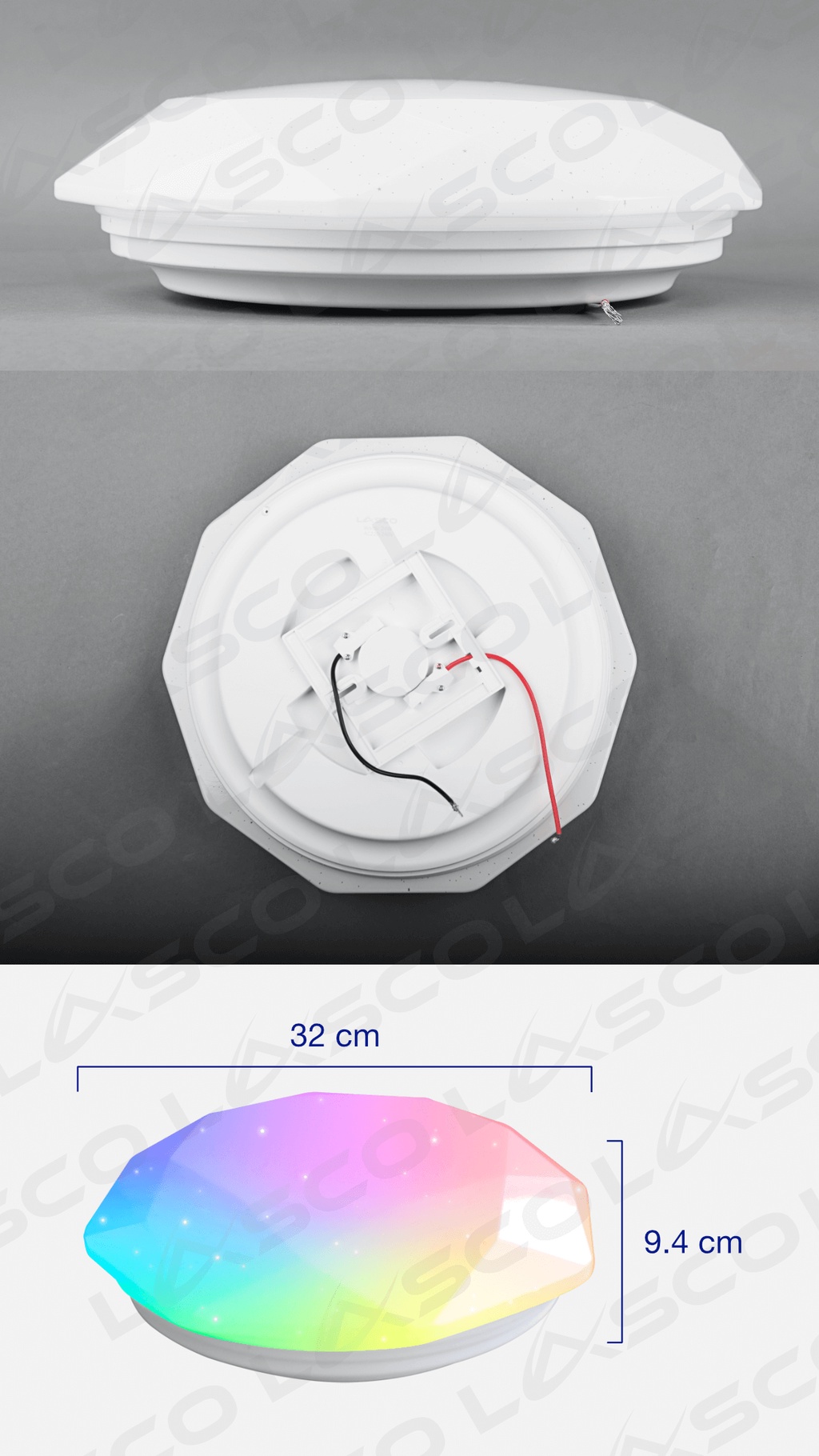 Lasco Wi-Fi Smart Home Lighting Smart Ceiling Light WIFI Light RGB ...