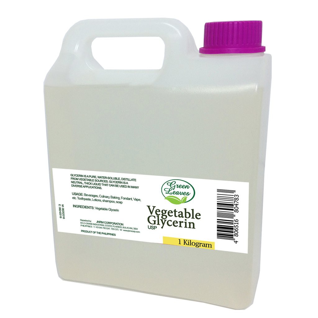 Green Leaves Natural Vegetable Glycerin Glycerol VG 1 Kilo | Shopee ...
