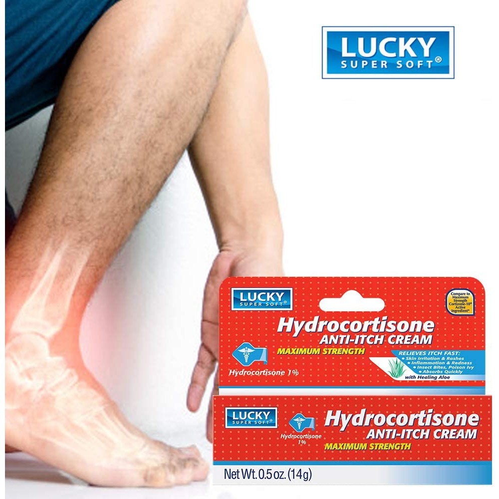 Lucky Super Soft Hydrocortisone Anti-Itch Creme 0.5 Ounce 14grams ...