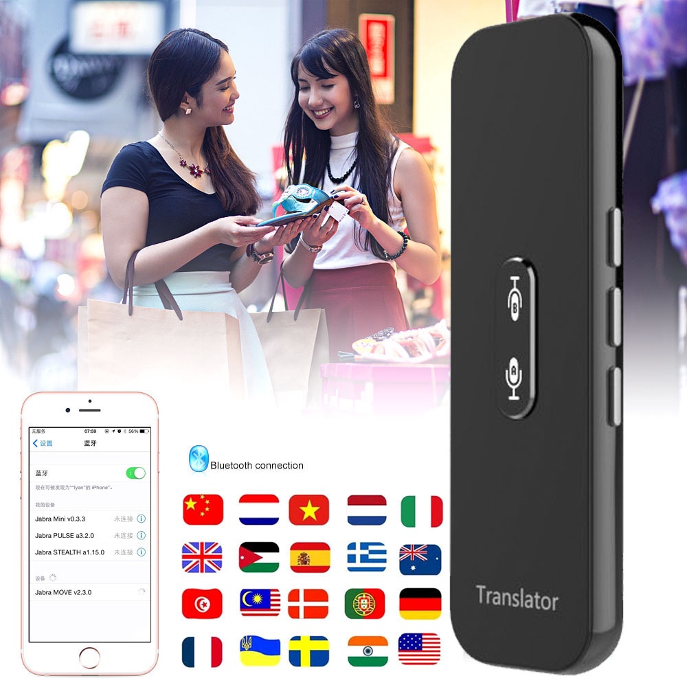T8 Smart Translator iFLYTEK Voice Simultaneous Translator Stick Multi-language Timely ...