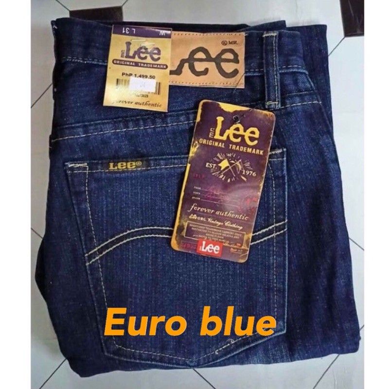 LEE PANTS STRAIT CUT DENIM JEANS FOR MEN | Shopee Philippines