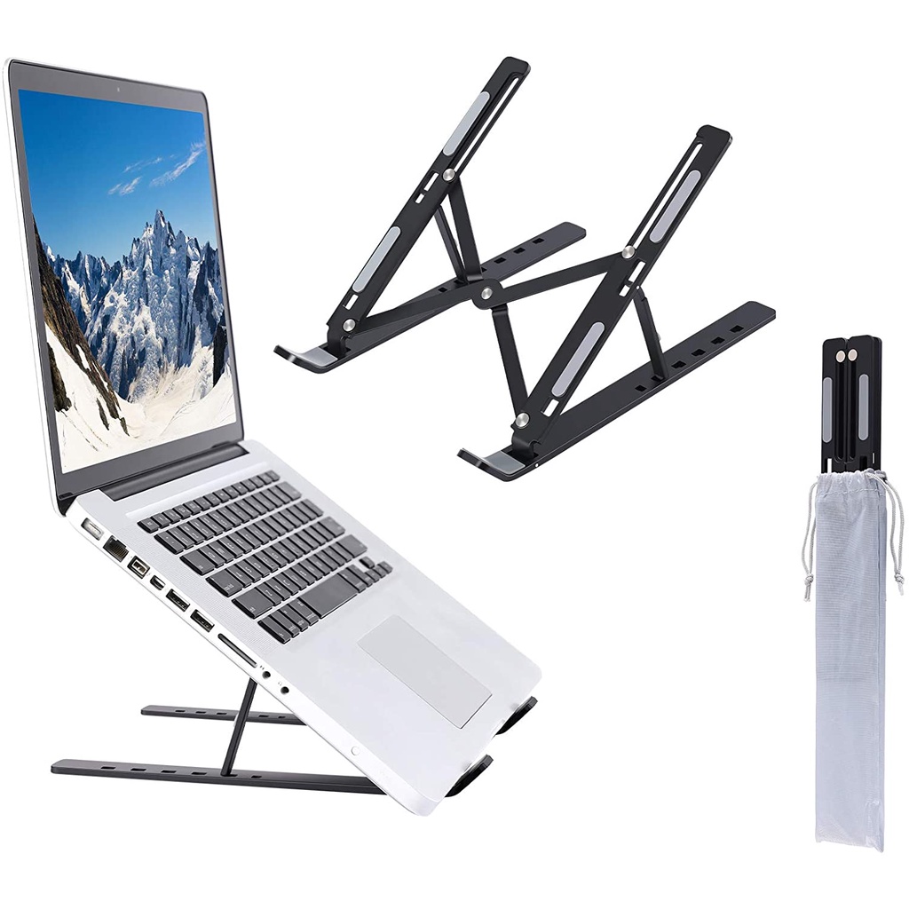 Laptop Stand Adjustable Foldable Plastic-Pink Laptop Stand Riser ...